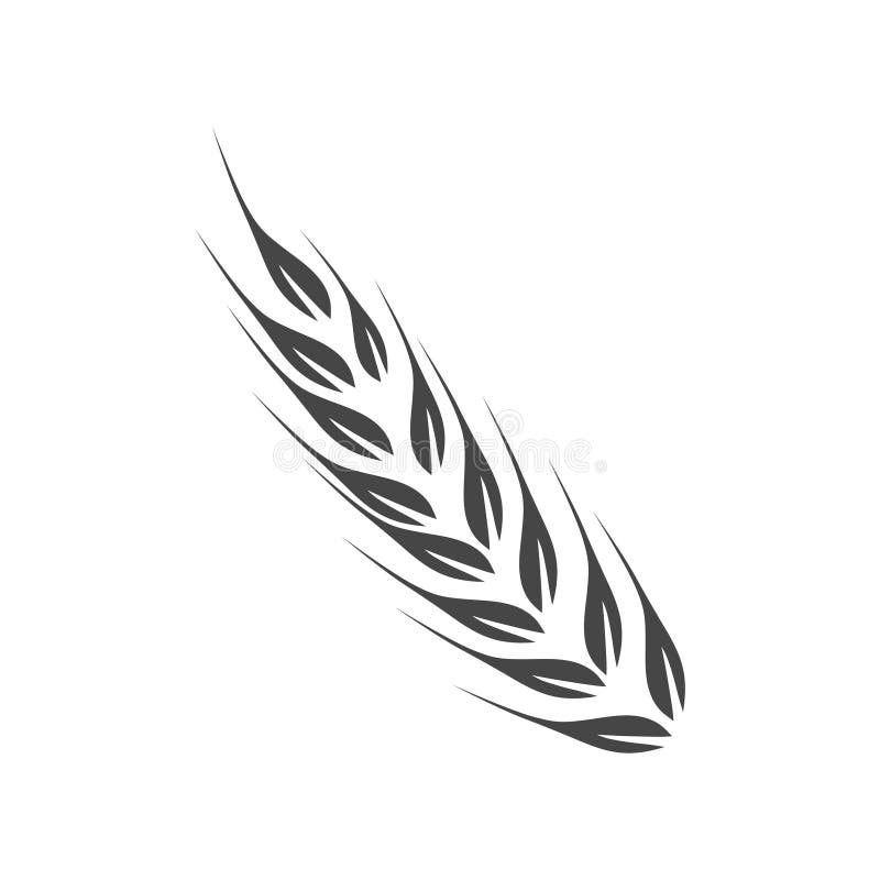 Wheat icon stock vector. Illustration of silhouette - 168978593