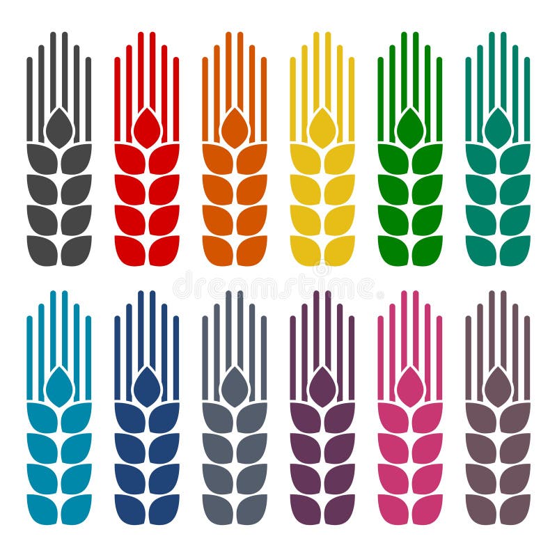 Wheat Icons Stock Illustrations – 21,468 Wheat Icons Stock ...