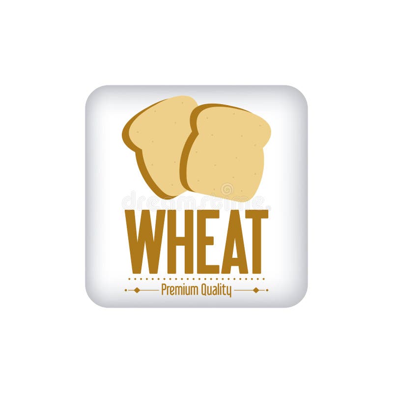 Wheat label stock vector. Illustration of design, farm - 62552915