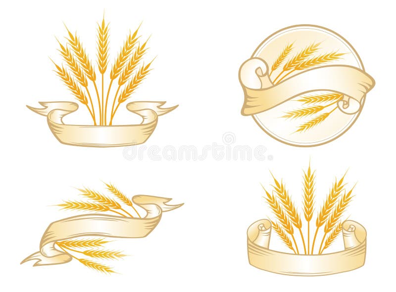 Wheat Ribbon Stock Illustrations – 5,817 Wheat Ribbon Stock ...