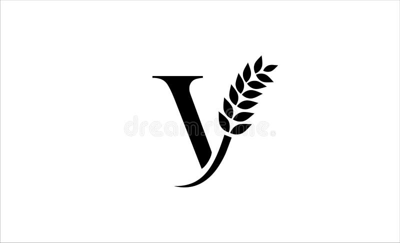 Wheat Logo Letter P Vector Illustration Stock Vector - Illustration of ...