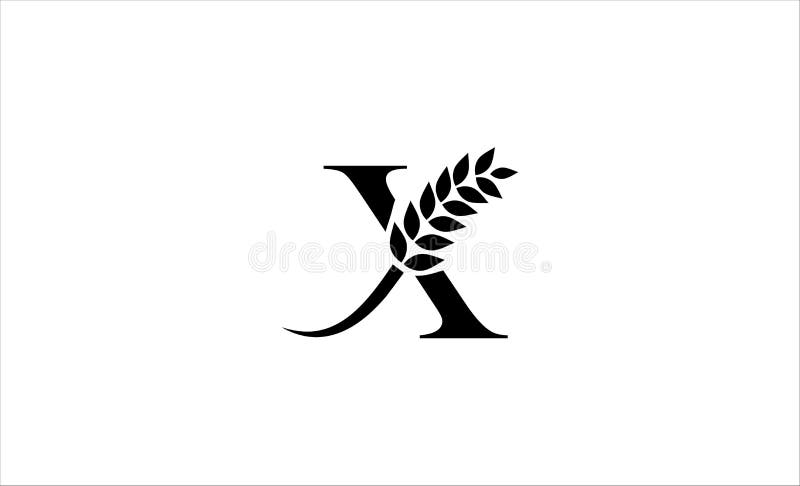 Wheat Logo Letter P Vector Illustration Stock Vector - Illustration of ...