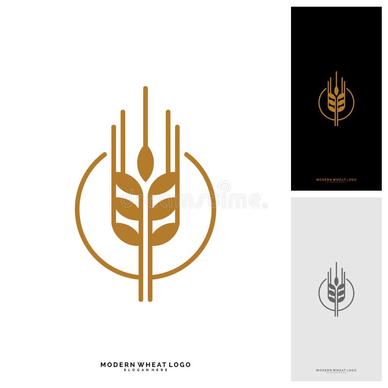 Wheat Luxury Grain and Bread Labels. Nature Wheat Stock Vector ...