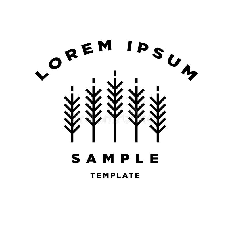 Wheat Minimal Sign Vector Design Stock Vector - Illustration of wheat ...