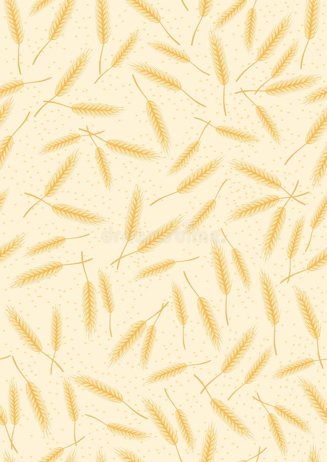 Wheat pattern stock vector. Illustration of pattern, design - 85804633