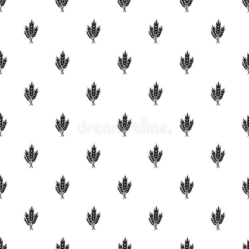 Wheat pattern seamless stock illustration. Illustration of crop - 125576260