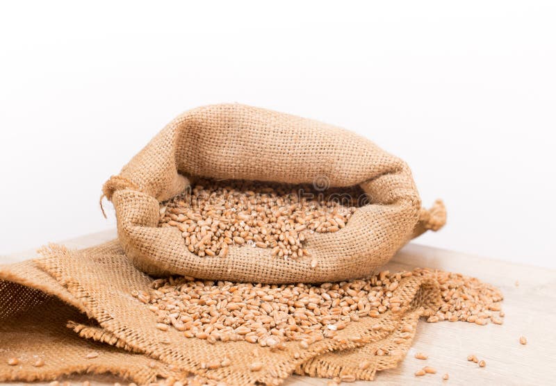 Wheat in a sack stock photo. Image of healthy, group - 53072914