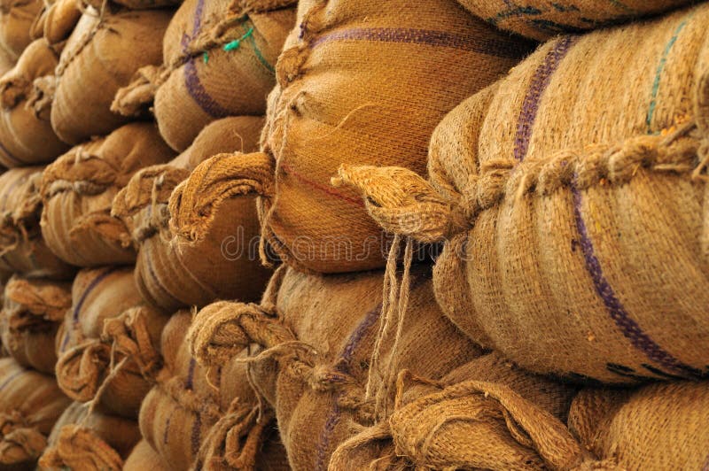 Wheat sacks stock image. Image of colors, piled, grains - 14040973