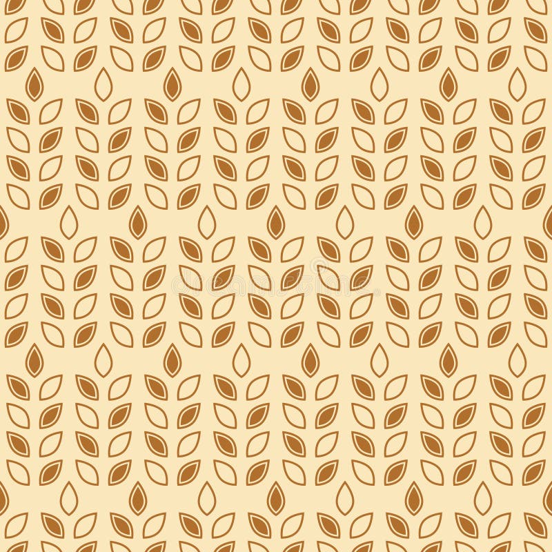 Wheat Seamless Pattern. Repeating Gold Grain. Oat Background. Repeated ...