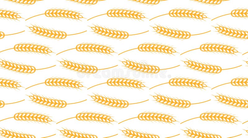 Wheat Seamless Pattern. Vector Seamless Pattern with Wheat Ears Stock ...