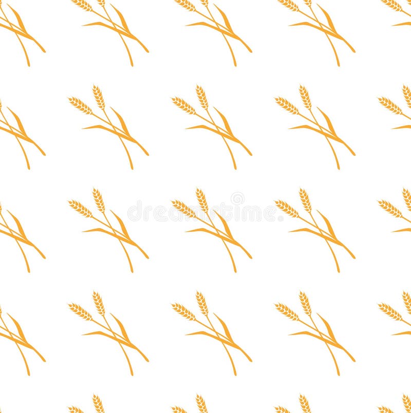 Wheat Seamless Pattern. Vector Illustration. Stock Vector ...