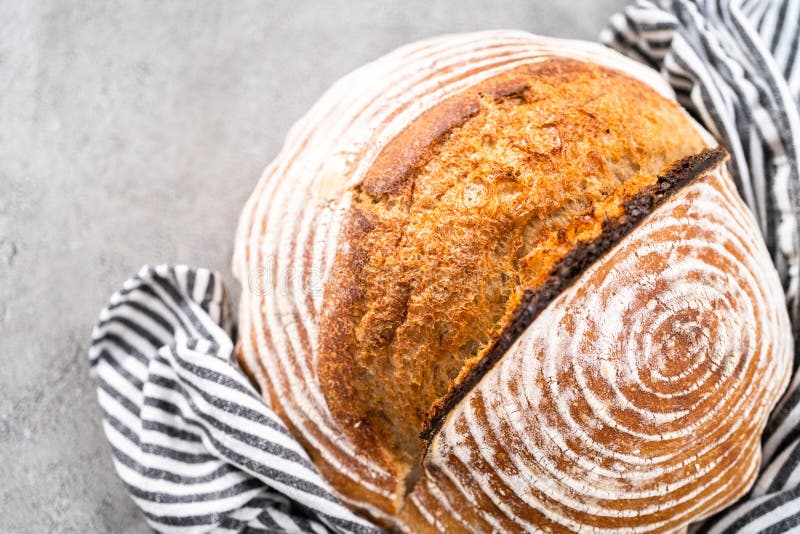 Wheat Sourdough Bread stock image. Image of loaf, yeast - 271903731