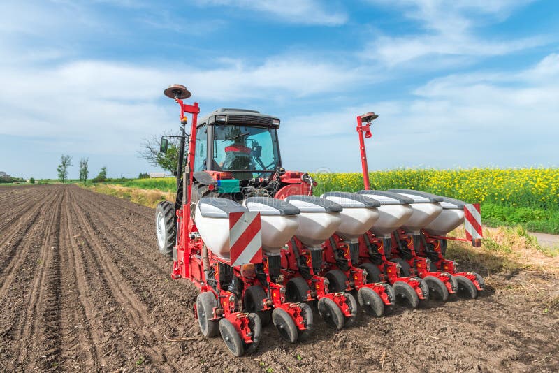 Wheat sowing stock photo. Image of agricultural, arable - 52363174