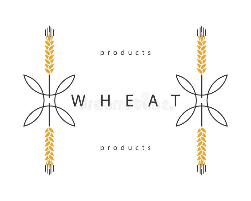 Wheat Spike. Design Element for Bakery, Brewing, Wheat Products Stock ...