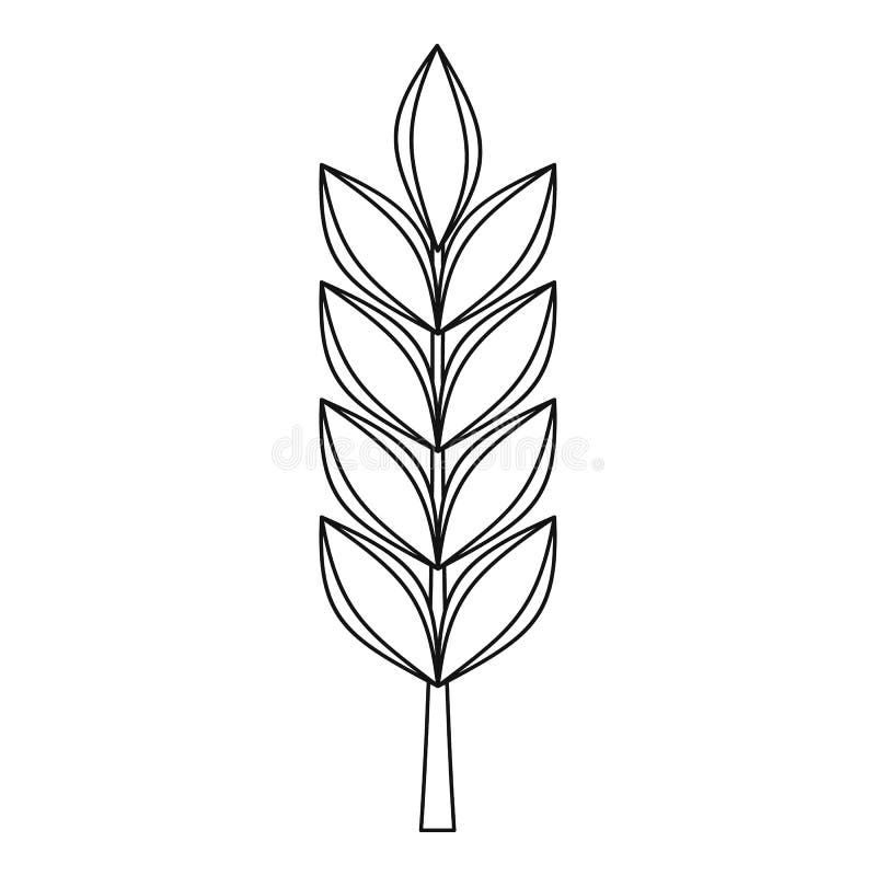 Barley Spike Icon Outline Style Stock Illustrations – 185 Barley Spike ...