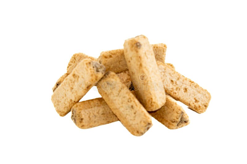 Wheat Stick Chocolate Cream Inside White Background Sweet Snacks Stock ...