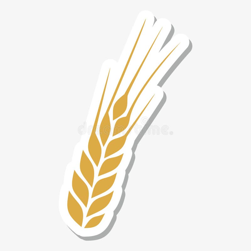 Wheat sticker logo set stock vector. Illustration of mineral - 83533802