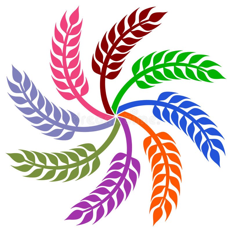 Food wheat grains logo stock vector. Illustration of field - 11480453