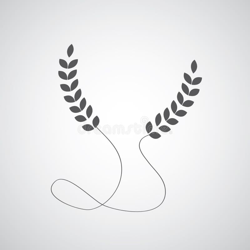 Vector wheat symbol stock vector. Illustration of diet - 89770431