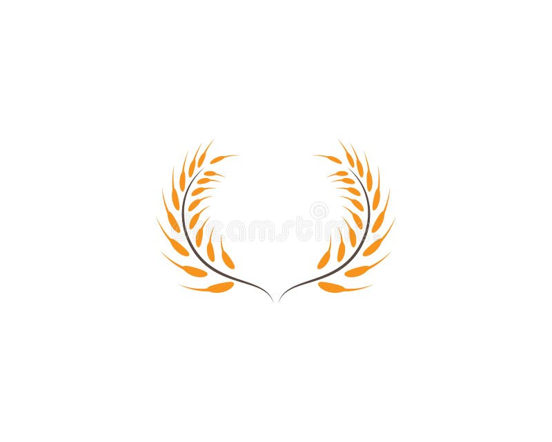 Wheat symbol illustration stock vector. Illustration of barley - 148804126