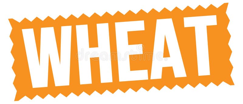 WHEAT Text Written on Orange Stamp Sign Stock Illustration ...