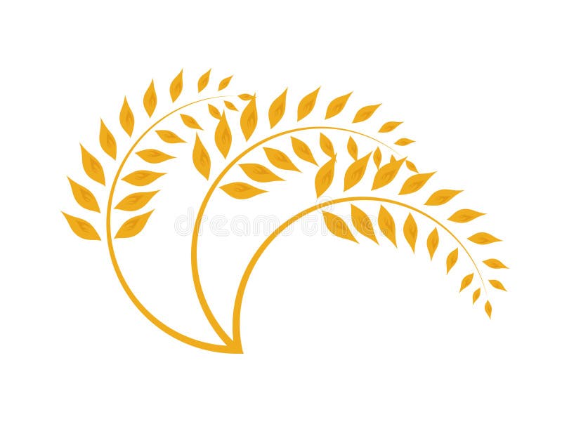 Wheat Vector Circle Icon In White Background Stock Vector ...