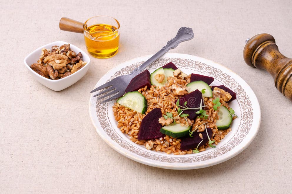 Wheat with vegetables stock photo. Image of organic - 211071674