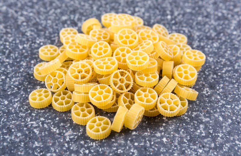 Wheat wagon wheel pasta stock image. Image of homemade - 83176083
