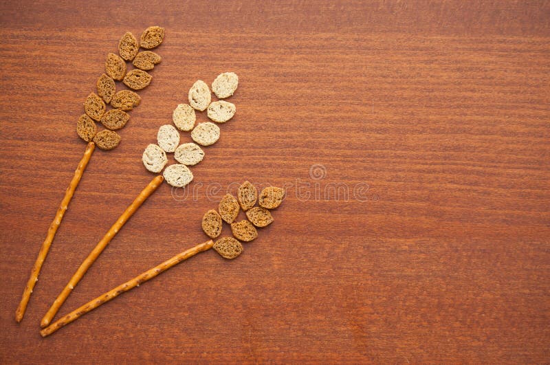 Wheatear made from bread stock image. Image of bread - 38295221