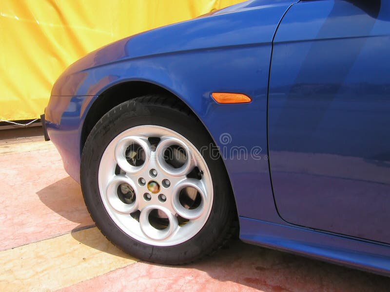 Wheel of Alfa Romeo 156 stock image. Image of style, front - 44685