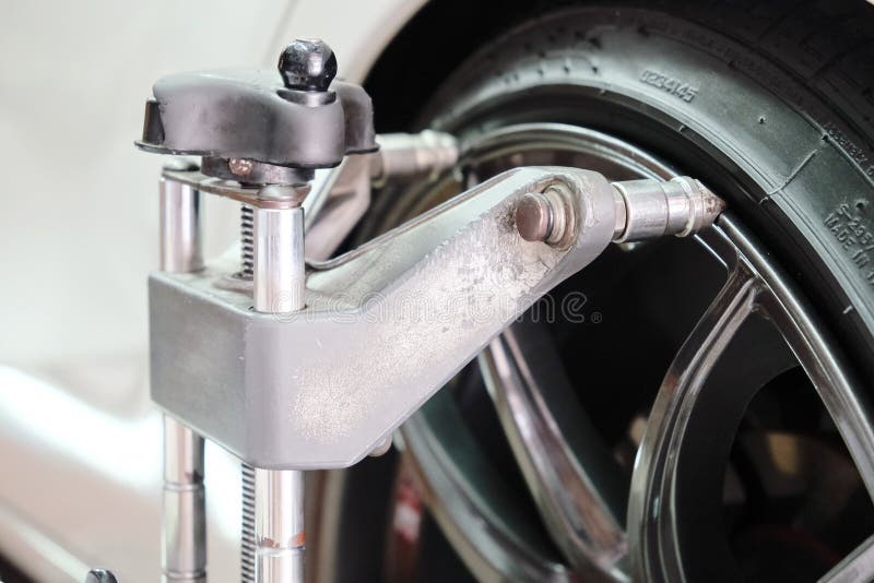 Wheel Alignment. stock photo. Image of mechanical, professional - 85817576