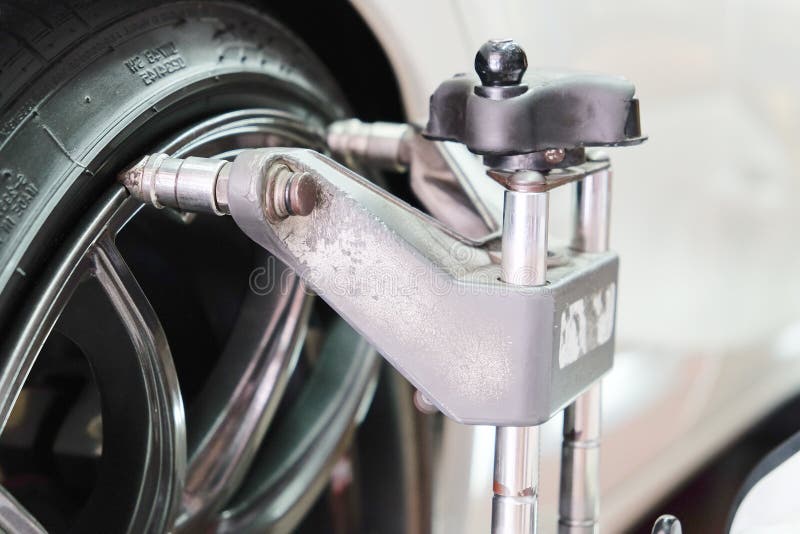 Wheel Alignment. stock photo. Image of mechanical, professional - 85817576