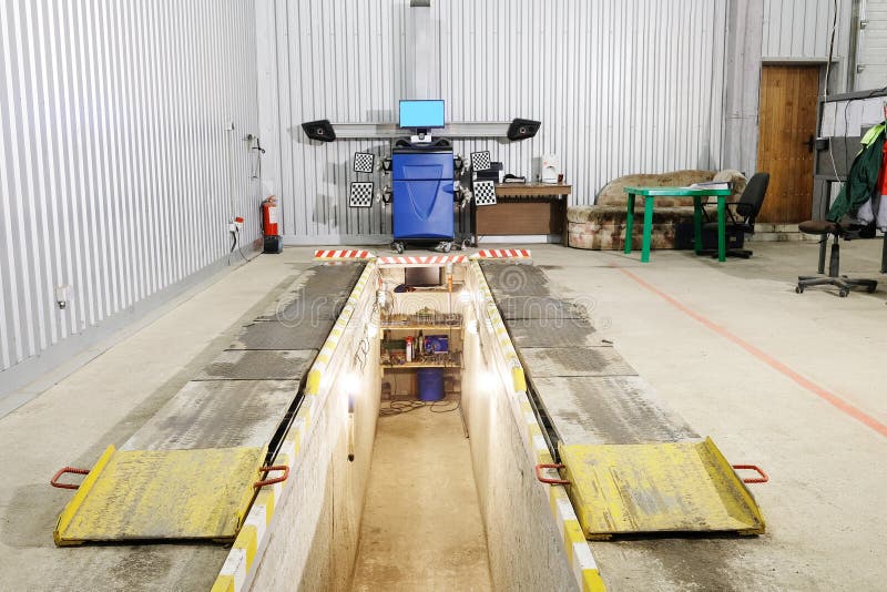 Wheel alignment equipment stock photo. Image of automotive - 82656792