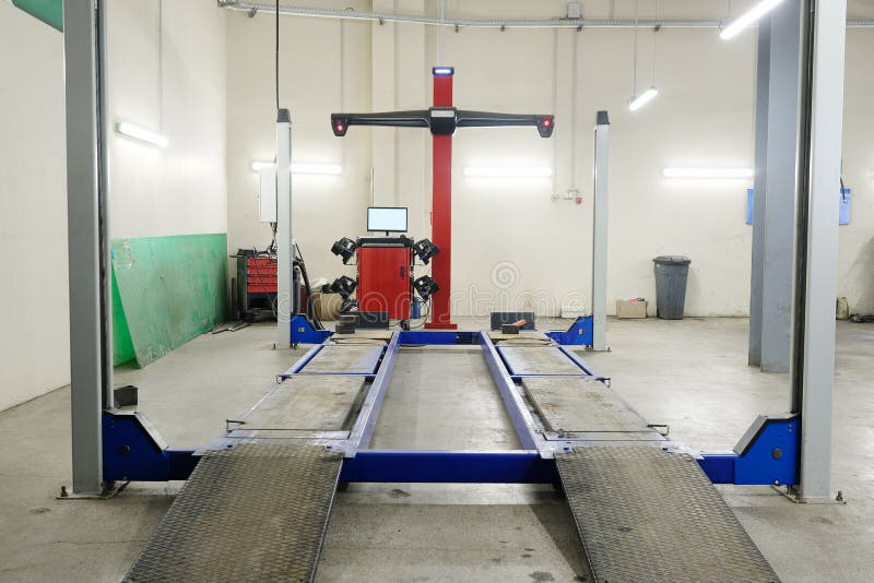Wheel alignment equipment stock photo. Image of mechanical - 82948158
