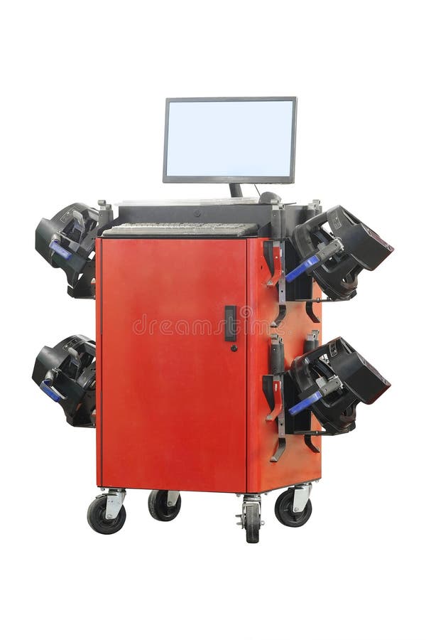 Wheel alignment equipment stock photo. Image of shop - 82948974