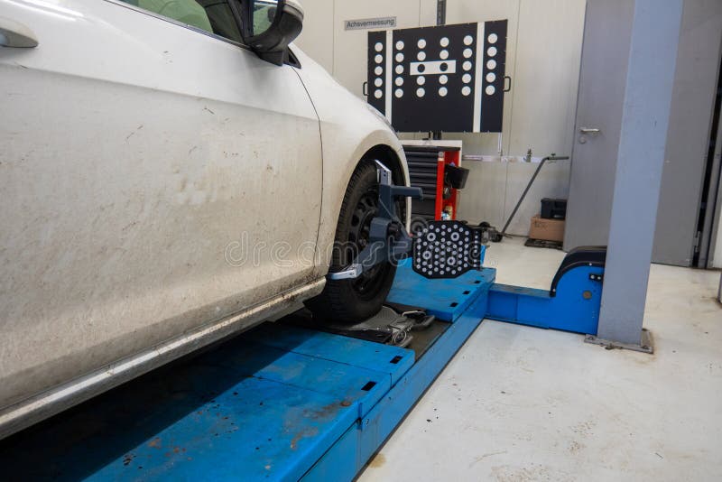 Wheel Alignment with the Latest Laser Technology is Carried Out in a ...
