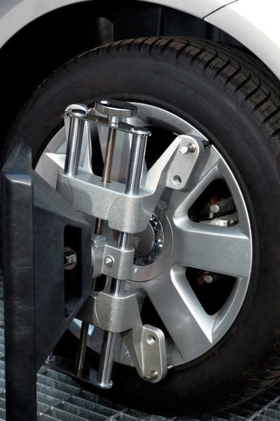 Wheel Alignment Machine Clamp Stock Image - Image of aligner ...