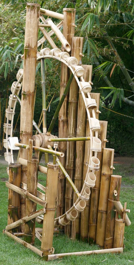 Wheel bamboo turbine stock image. Image of green, northern - 43279659