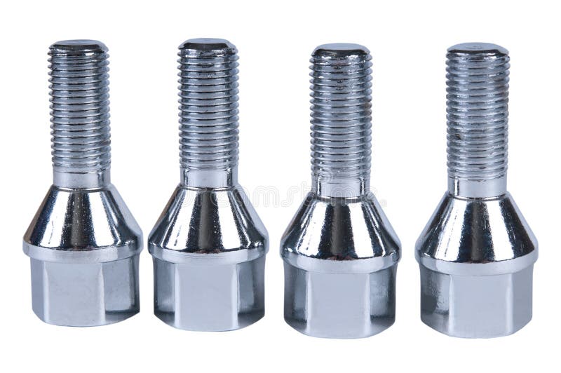 Wheel bolts stock photo. Image of iron, machine, threaded - 30669290