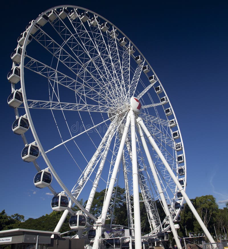 Wheel of Brisbane at South Bank Editorial Photography - Image of sights ...
