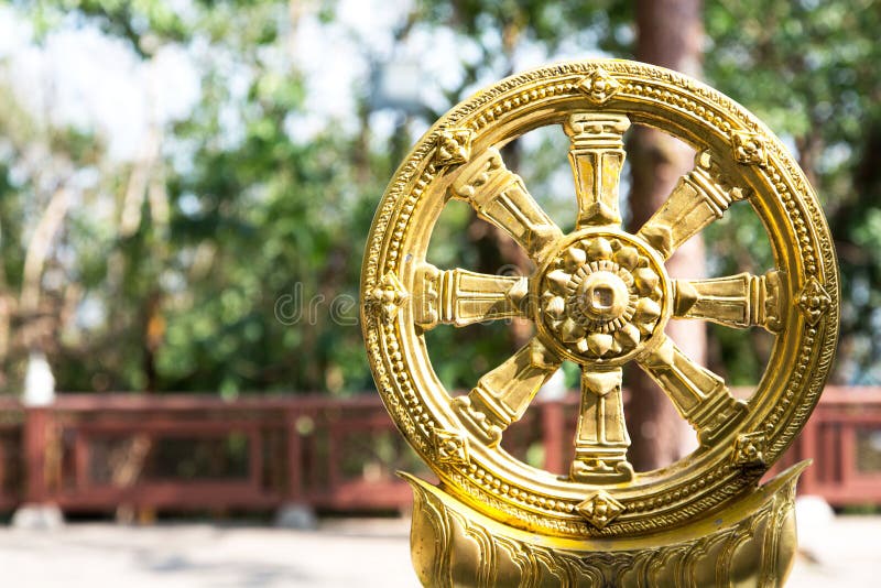 Wheel of Buddha stock photo. Image of antique, believe - 28390858