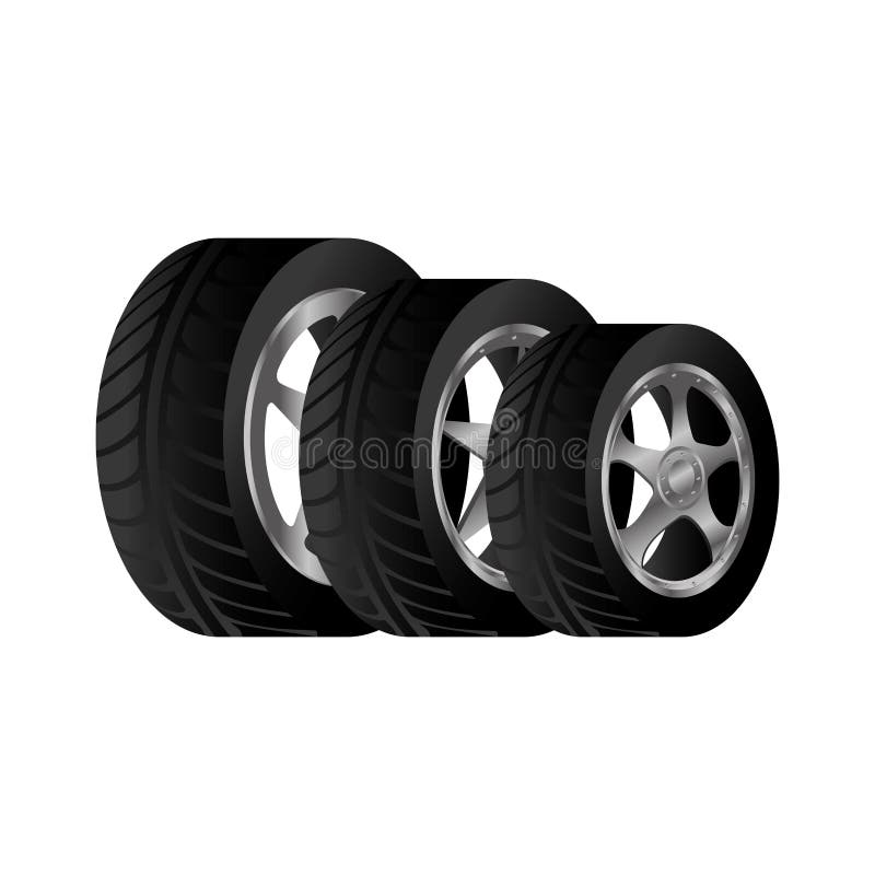 Wheel car emblem icon stock illustration. Illustration of sign - 82247431