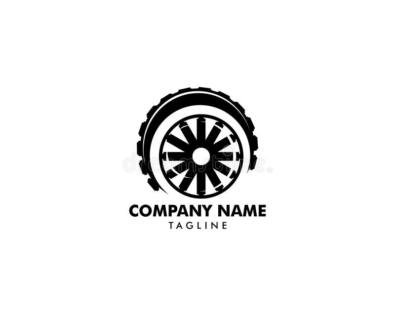 Set of Car Wheel Rim Logo Vector Icon Stock Vector - Illustration of ...
