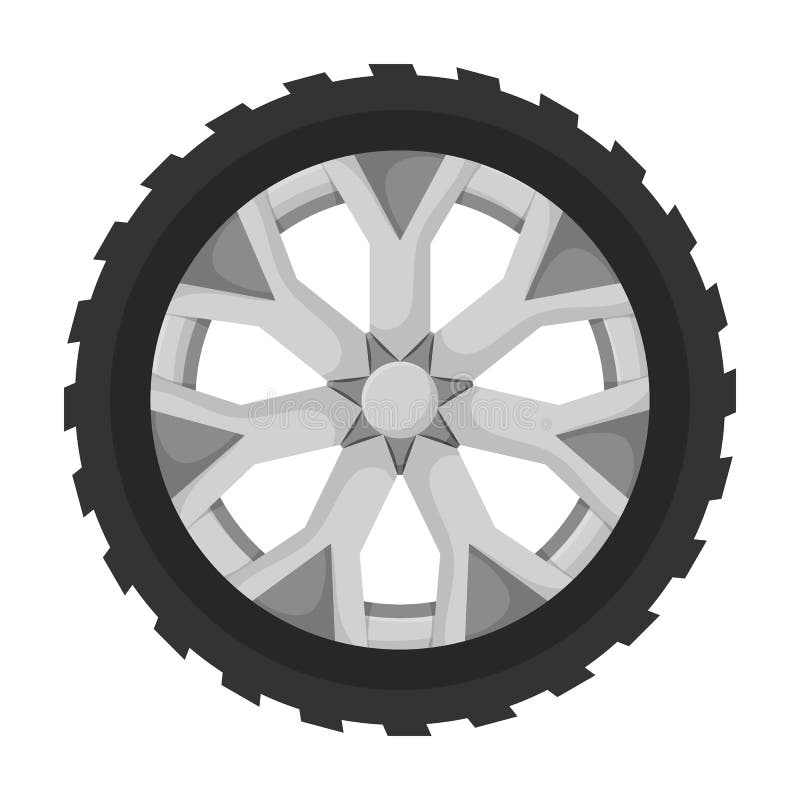 Wheel Car Vector Icon.Cartoon Vector Icon Isolated on White Background ...