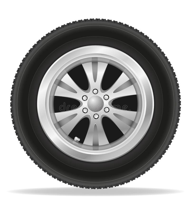 Wheel for Tractor Vector Illustration Stock Vector - Illustration of ...