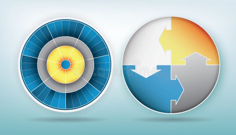 Wheel charts stock vector. Illustration of finance, marketing - 19041839