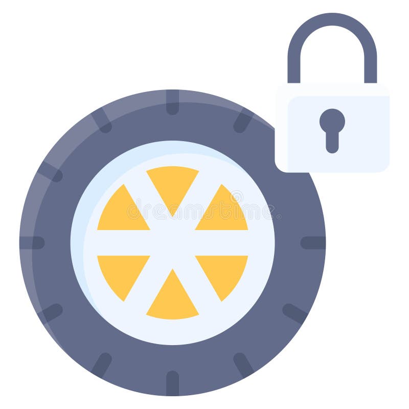 Wheel Clamp Icon, Parking Lot Related Vector Stock Vector ...