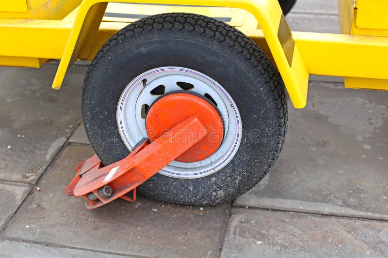 Wheel Clamp Security stock image. Image of clamped, lock - 328717127