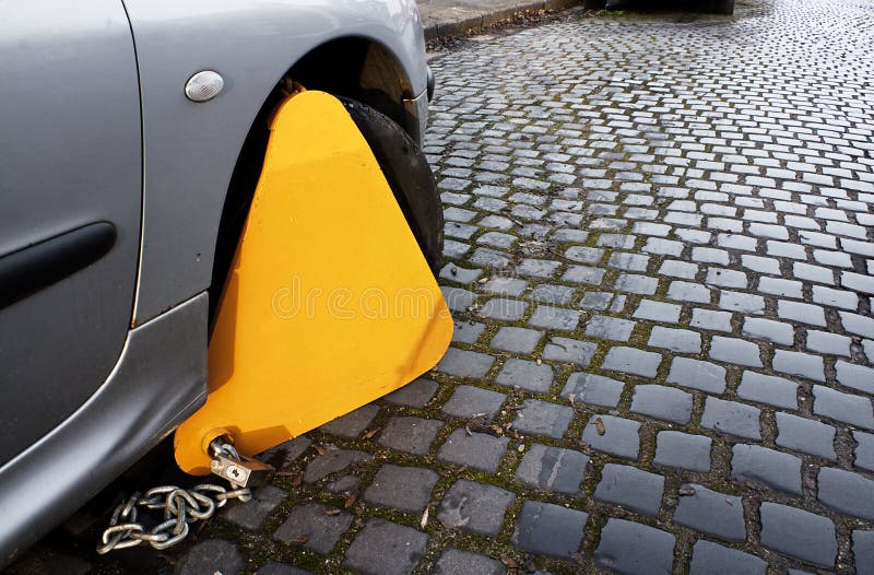 Wheel clamping stock image. Image of highway, transport - 28230789