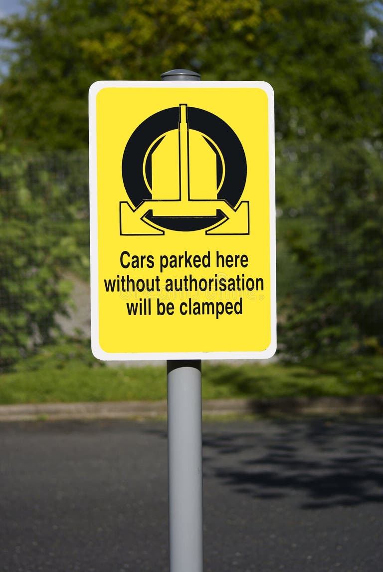 Wheel Clamping Sign Stock Photos - Free & Royalty-Free Stock Photos ...